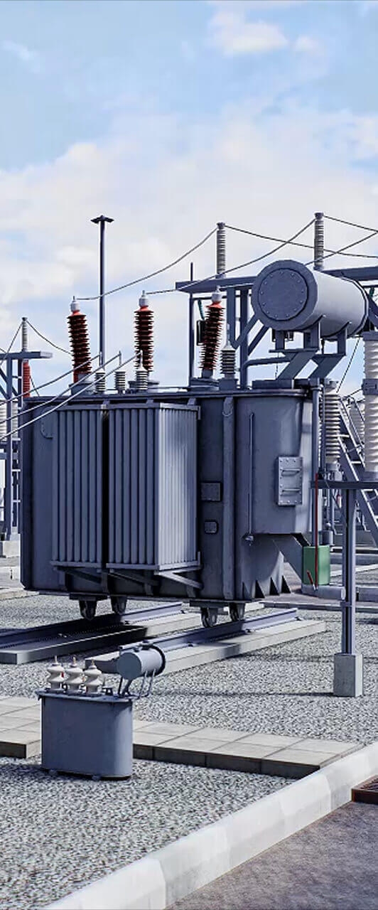 High Voltage Electrical Substation